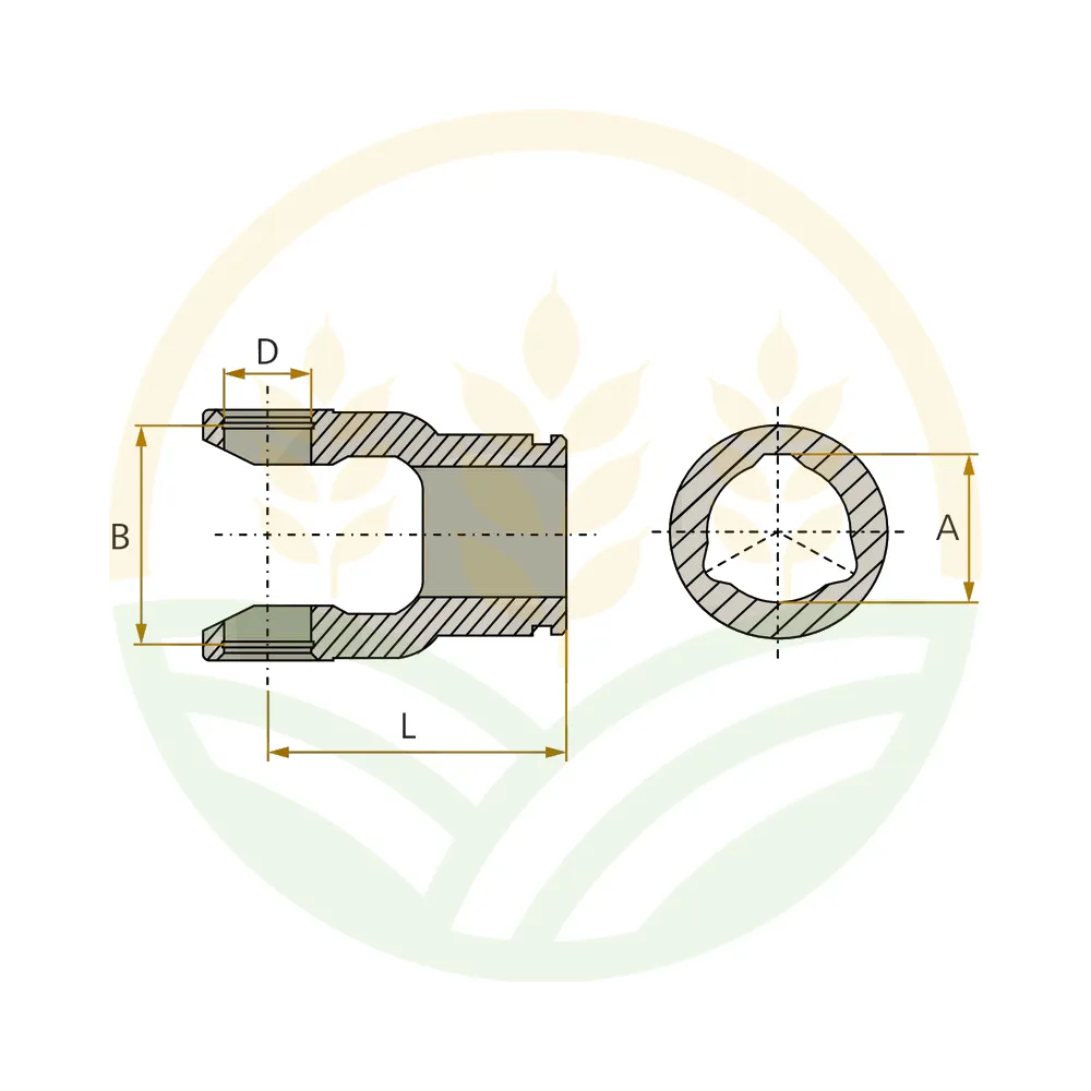 ROTARO R40To Driveline Yoke | Ø 68 mm | 30.2x80 mm